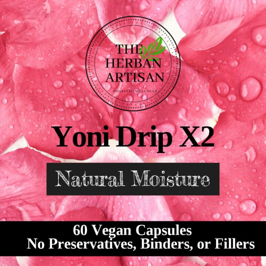 Yoni Drip X2 /natural Moisture/hydrate & Rejuvenate/vaginal Dryness Relief/real Plant-based Food ...