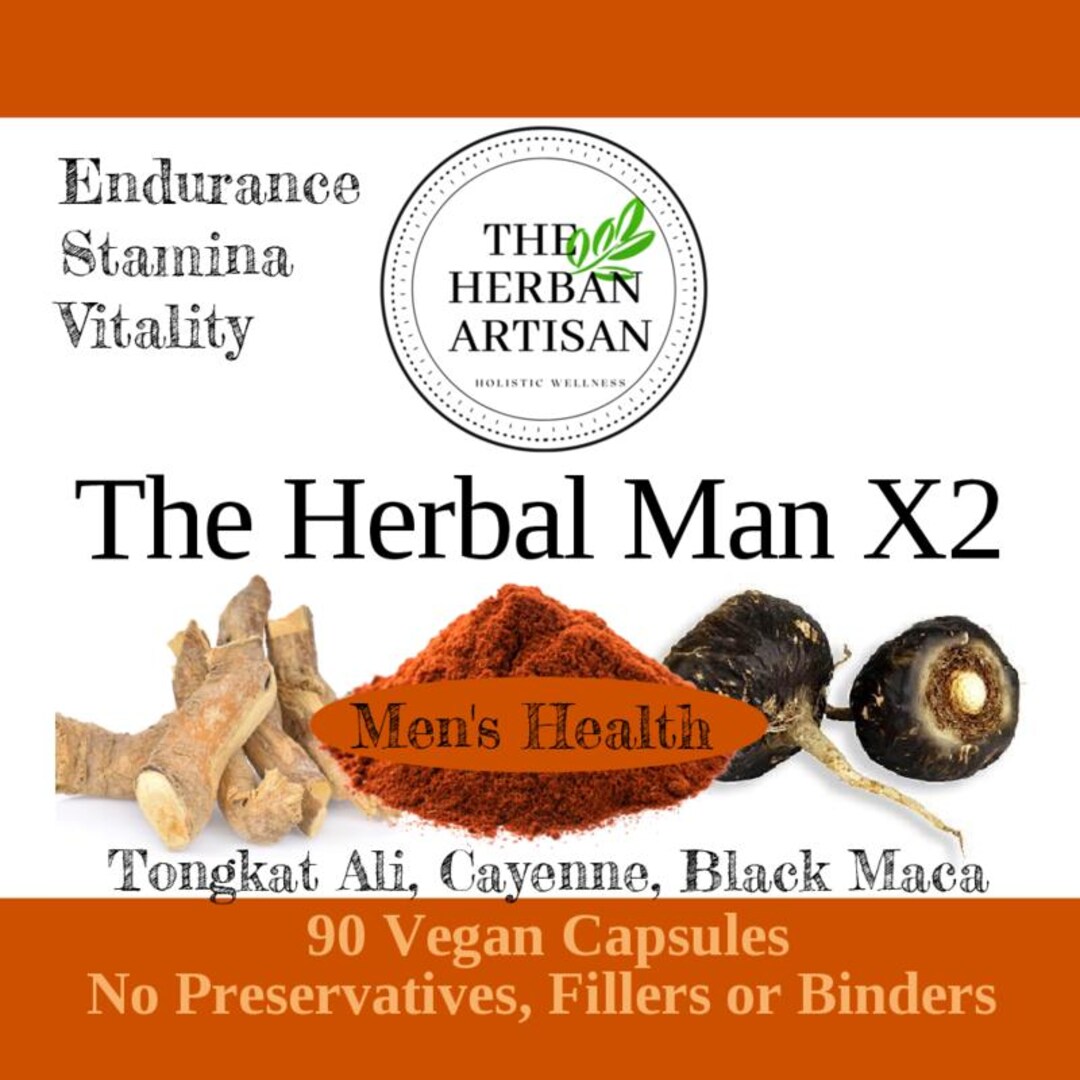 Men's Health Herbal Formula/the Herbal Man X2/ Herbs for Men/stamina/endurance/real Plant-based ...