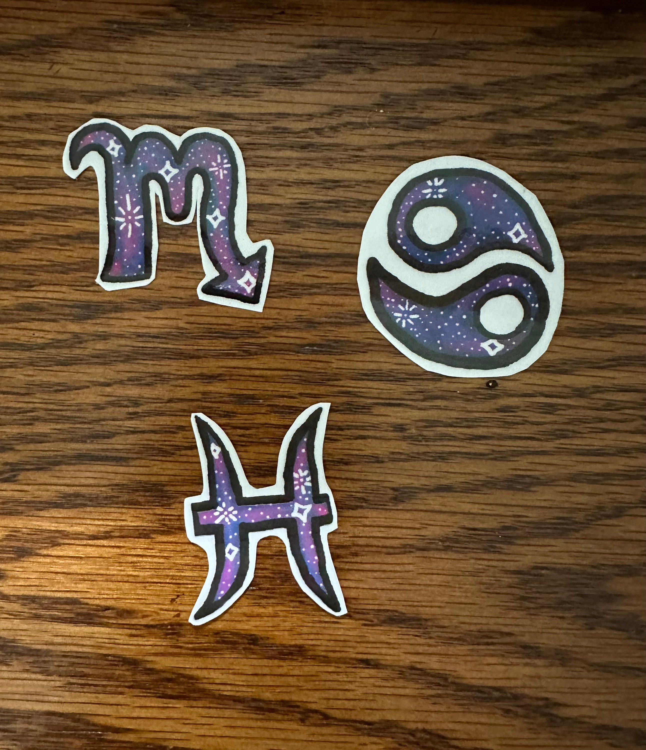 Zodiac Sign Sticker Pack - Etsy