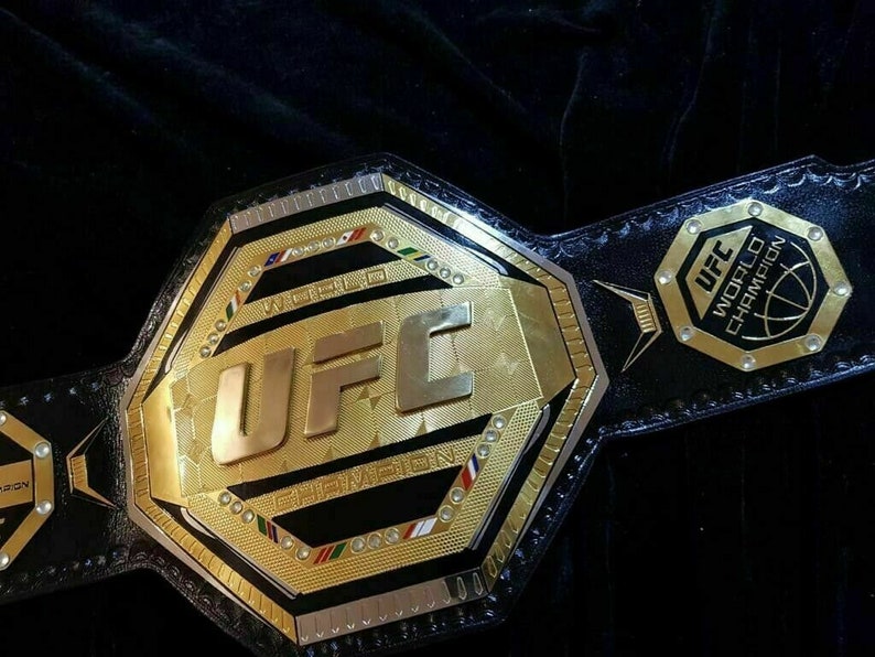 New UFC Championship Belt Real Leather Strap | Etsy