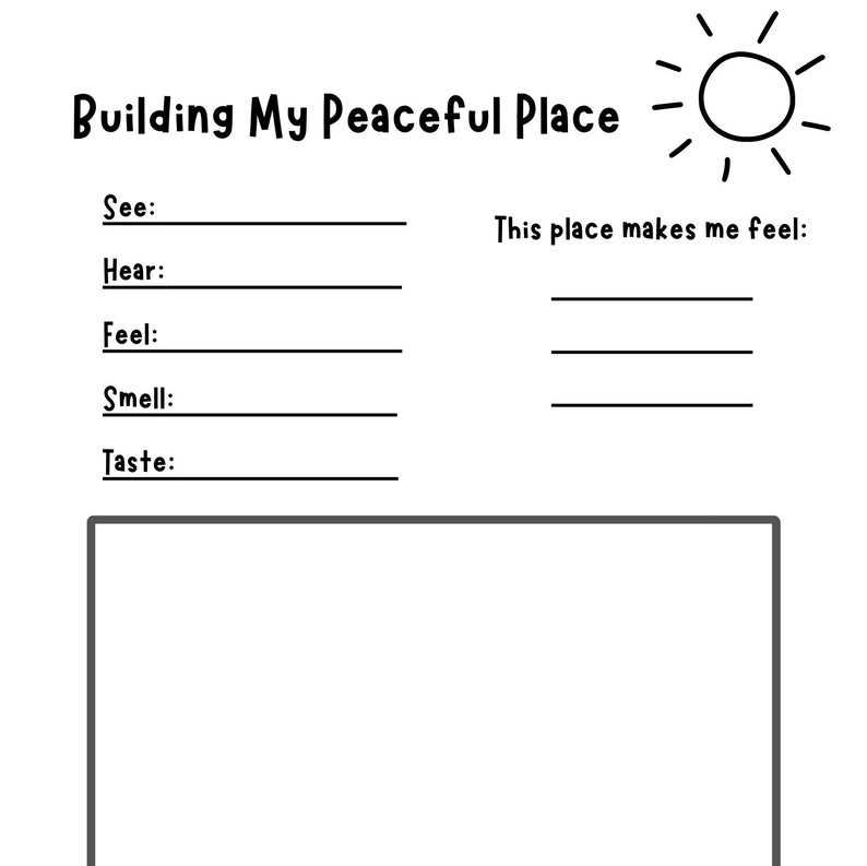 Building My Coping Resources Worksheet for Child Therapy, Child ...
