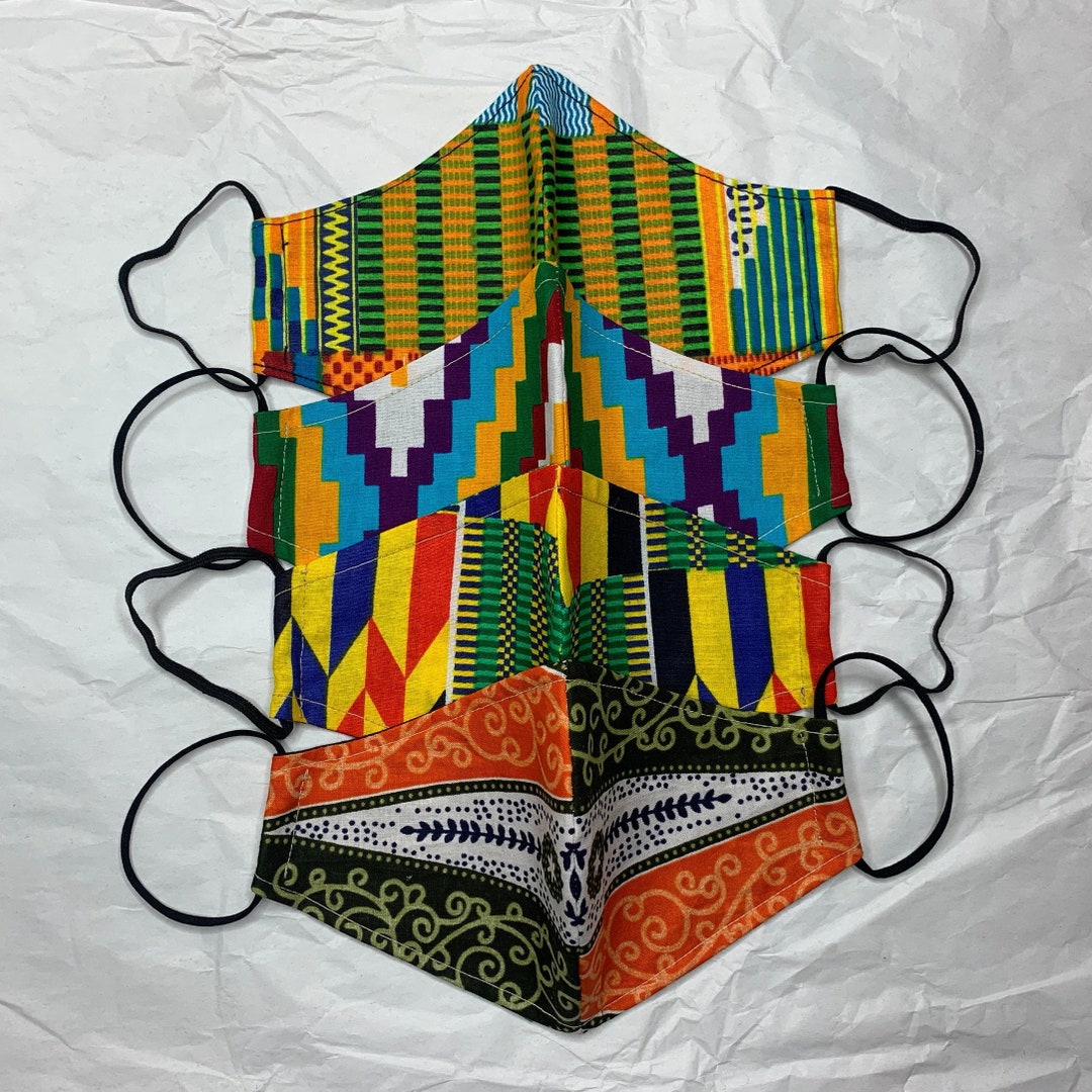 African Face Cover African Print Face Mask, Ankara Print Face Mask ...