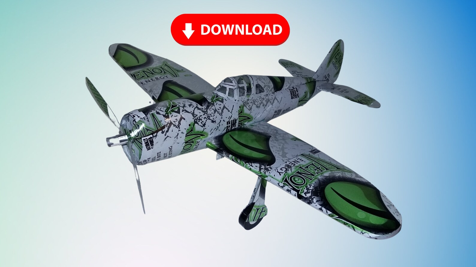 Aluminum Can Airplane P-47 Thunderbolt DIGITAL PLANS - Etsy