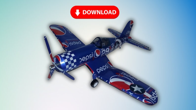 Pop Can Airplane F4U Corsair DIGITAL PLANS - Etsy