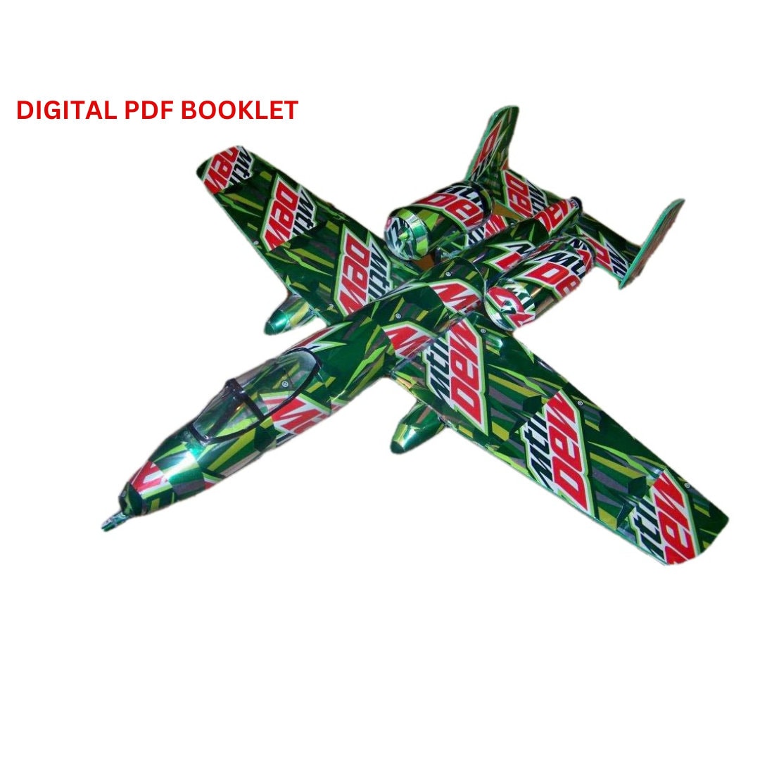 Beer Can Airplane A-10 Warthog DIGITAL PLANS - Etsy