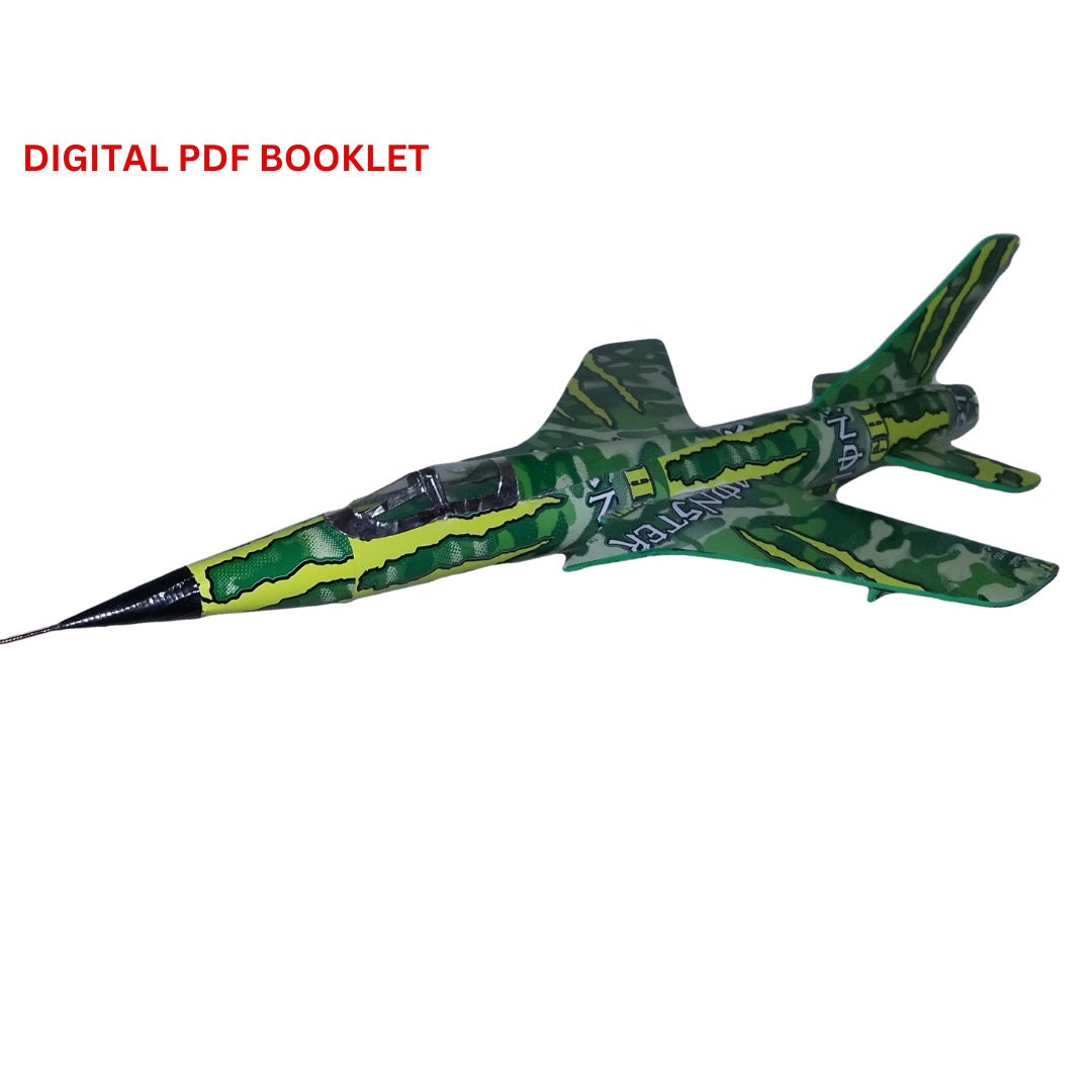 Soda Can Airplane PLANS F-105 Thunderchief DIGITAL PLANS - Etsy