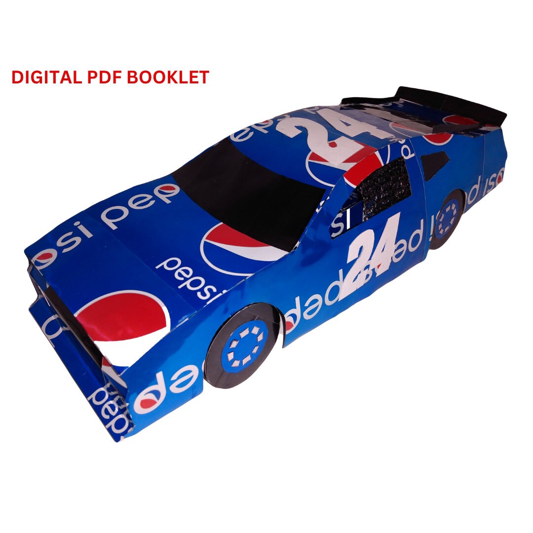 Soda Can Car NASCAR Chevy Stock Car DIGITAL PLANS - Etsy
