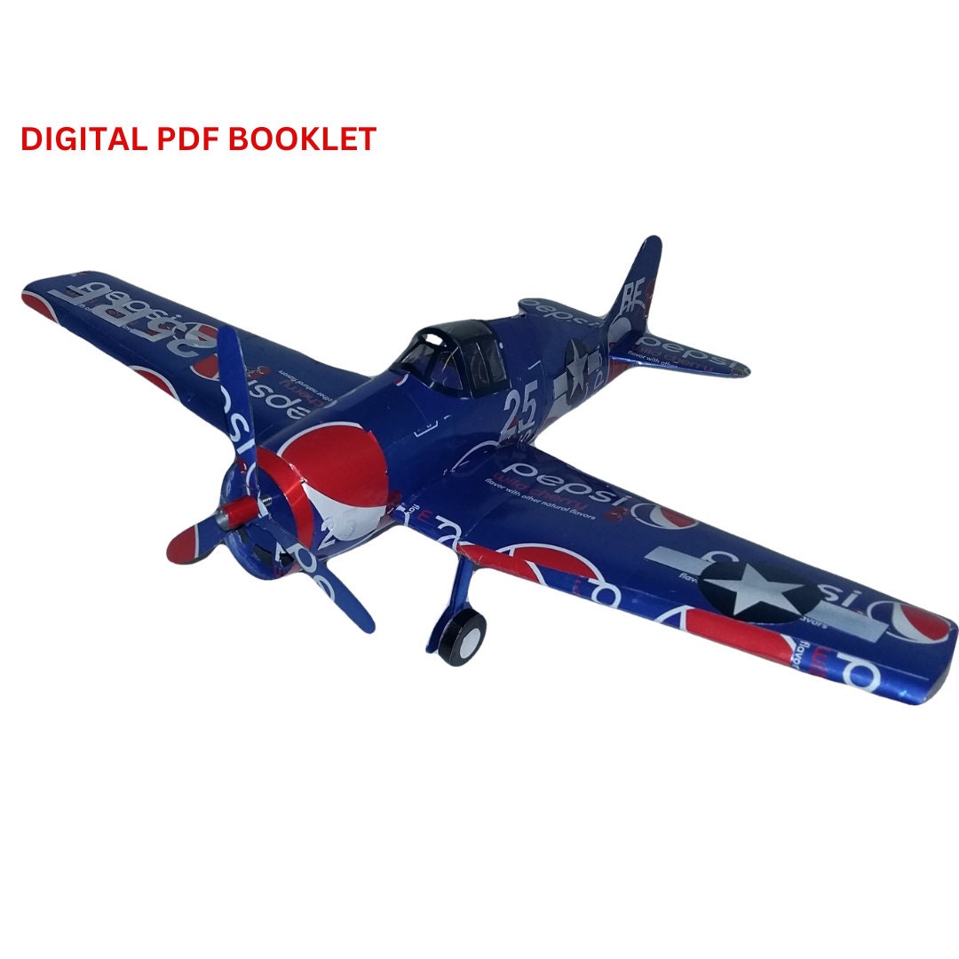 Aluminum Can Airplane Instructions F6F Grumman Hellcat DIGITAL PLANS - Etsy