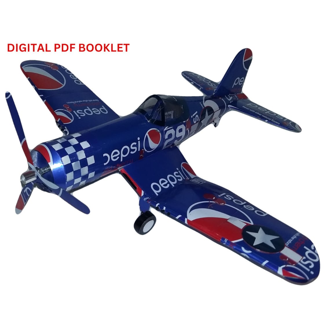 Aluminum Can Airplane F4U Corsair DIGITAL PLANS - Etsy