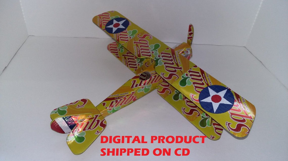 Soda Can Airplane Curtiss JN4 Jenny DIGITAL Pop Can Plane - Etsy