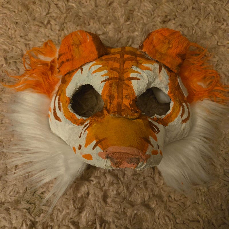 Tiger Therian Mask - Etsy