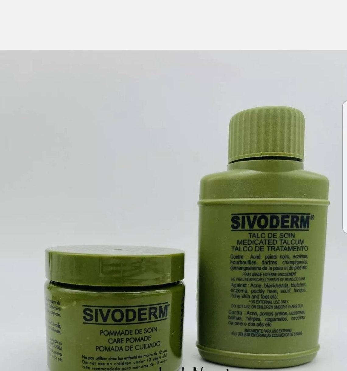 Original Sivoderm Medicated Cream Powder for Acne Pimples | Etsy