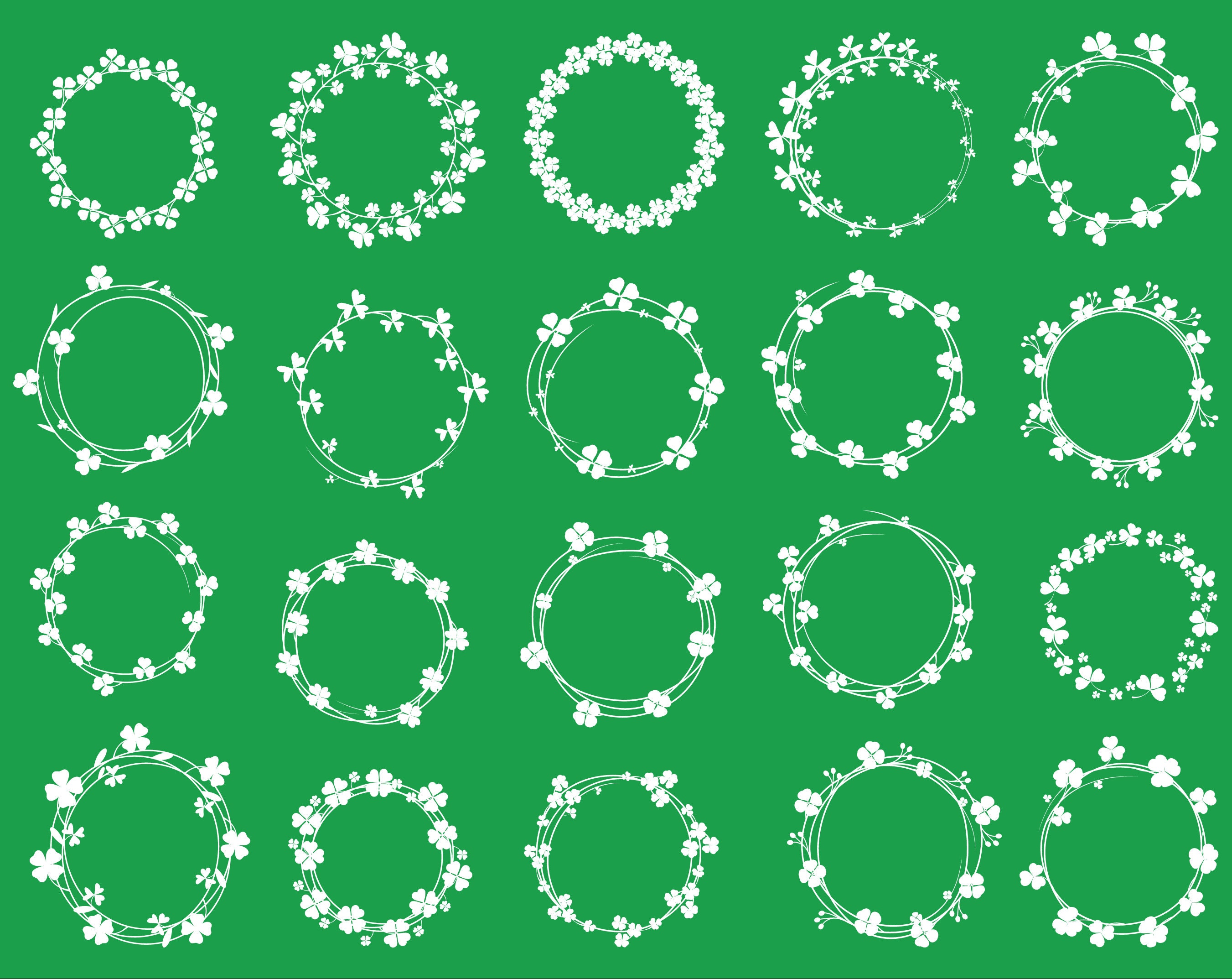 Shamrock SVG, Shamrock SVG Bundle, Shamrock Circle SVG, Shamrock ...