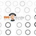 Dot Circle Frame SVG, Dot Circle Frame Bundle SVG, Circle Silhouette ...