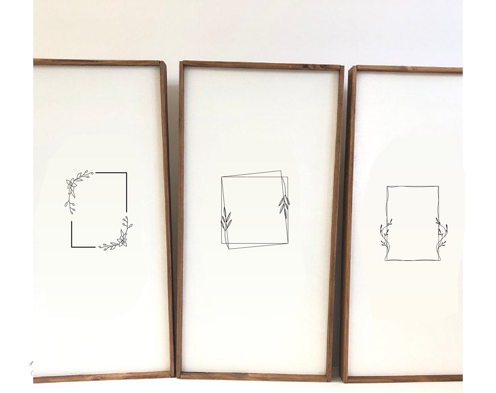 Botanical Wreath Frame SVG, Botanical Frame SVG Bundle, Wreath Frame ...