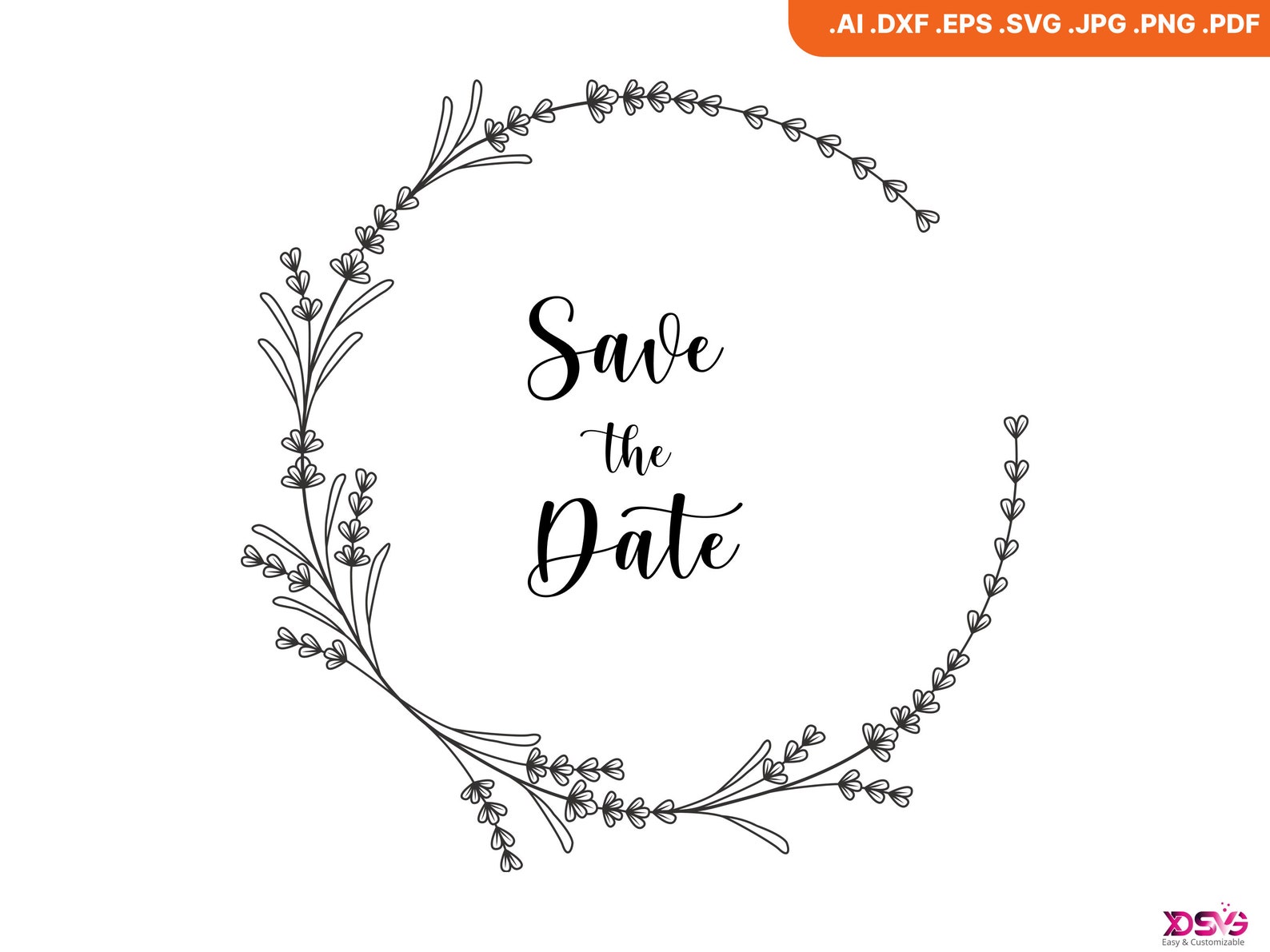 Wildflowers Circle Frame SVG, Floral Wreath SVG Bundle, Leaf Wreath ...