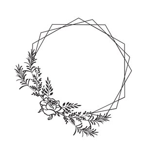 Wedding Floral Frame SVG Floral Frame SVG Bundle Silhouette - Etsy