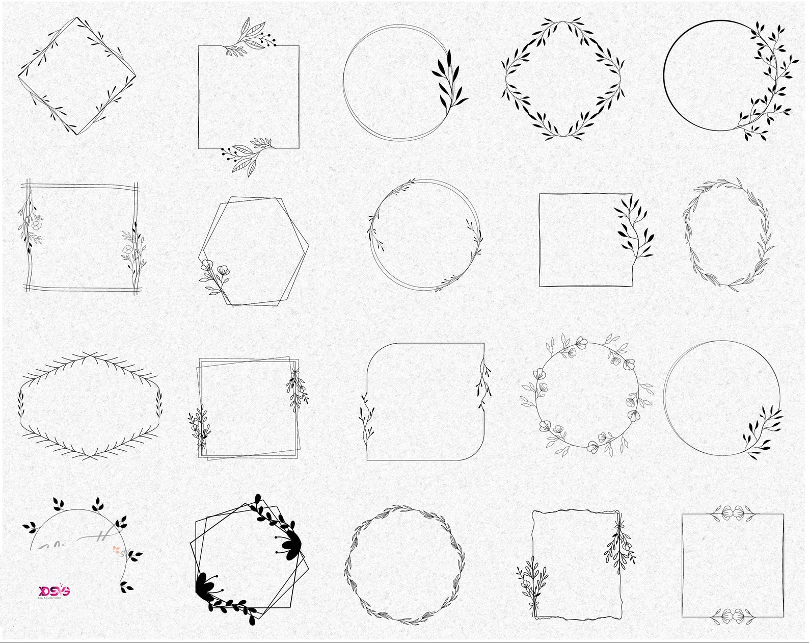 Laurel Leaves SVG, Laurel Leaves SVG Bundle, Wreath Circle SVG, Laurel ...
