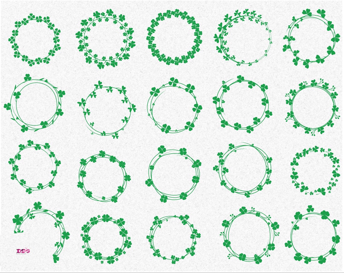 Shamrock SVG, Shamrock SVG Bundle, Shamrock Circle SVG, Shamrock ...