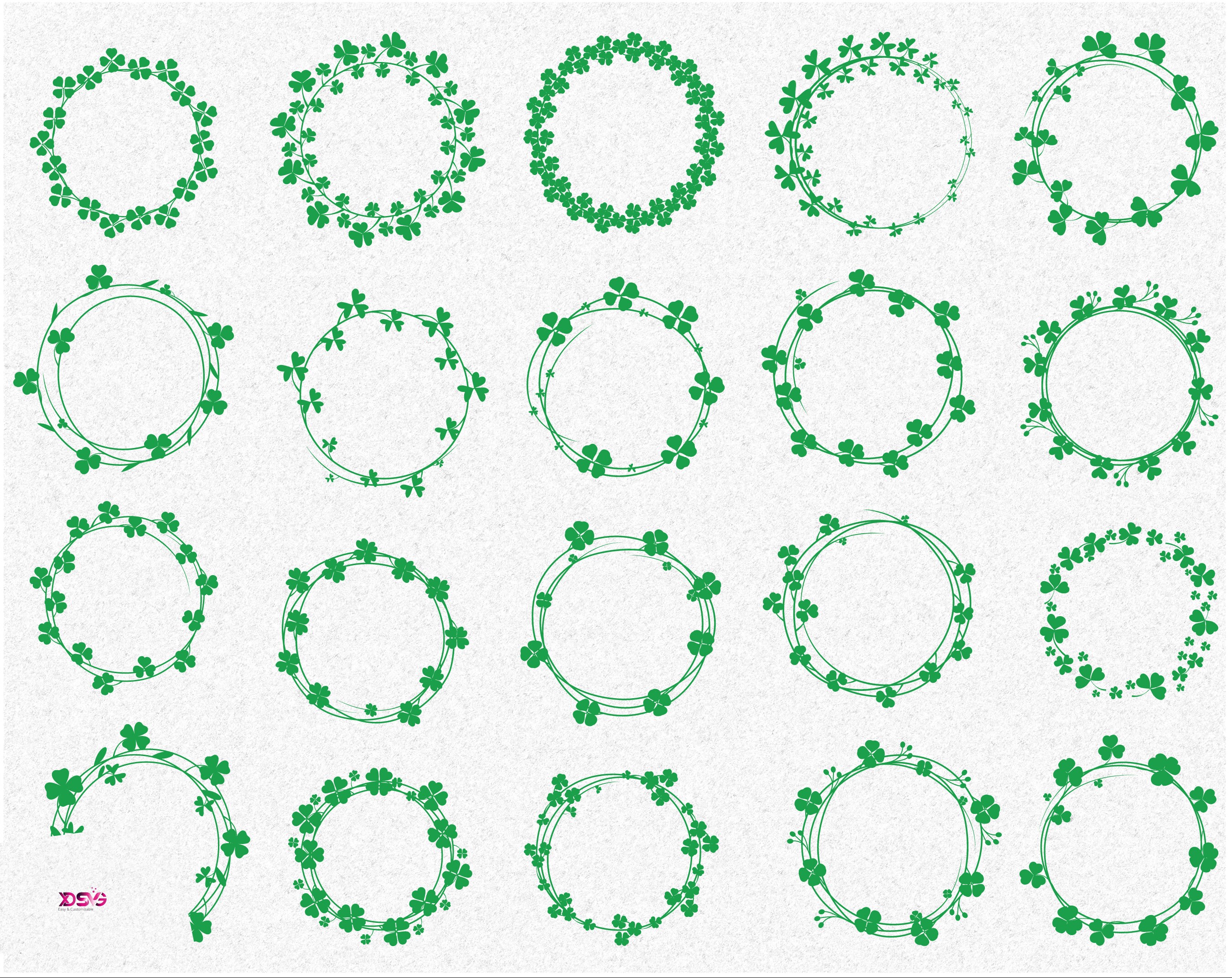 Shamrock SVG, Shamrock SVG Bundle, Shamrock Circle SVG, Shamrock ...