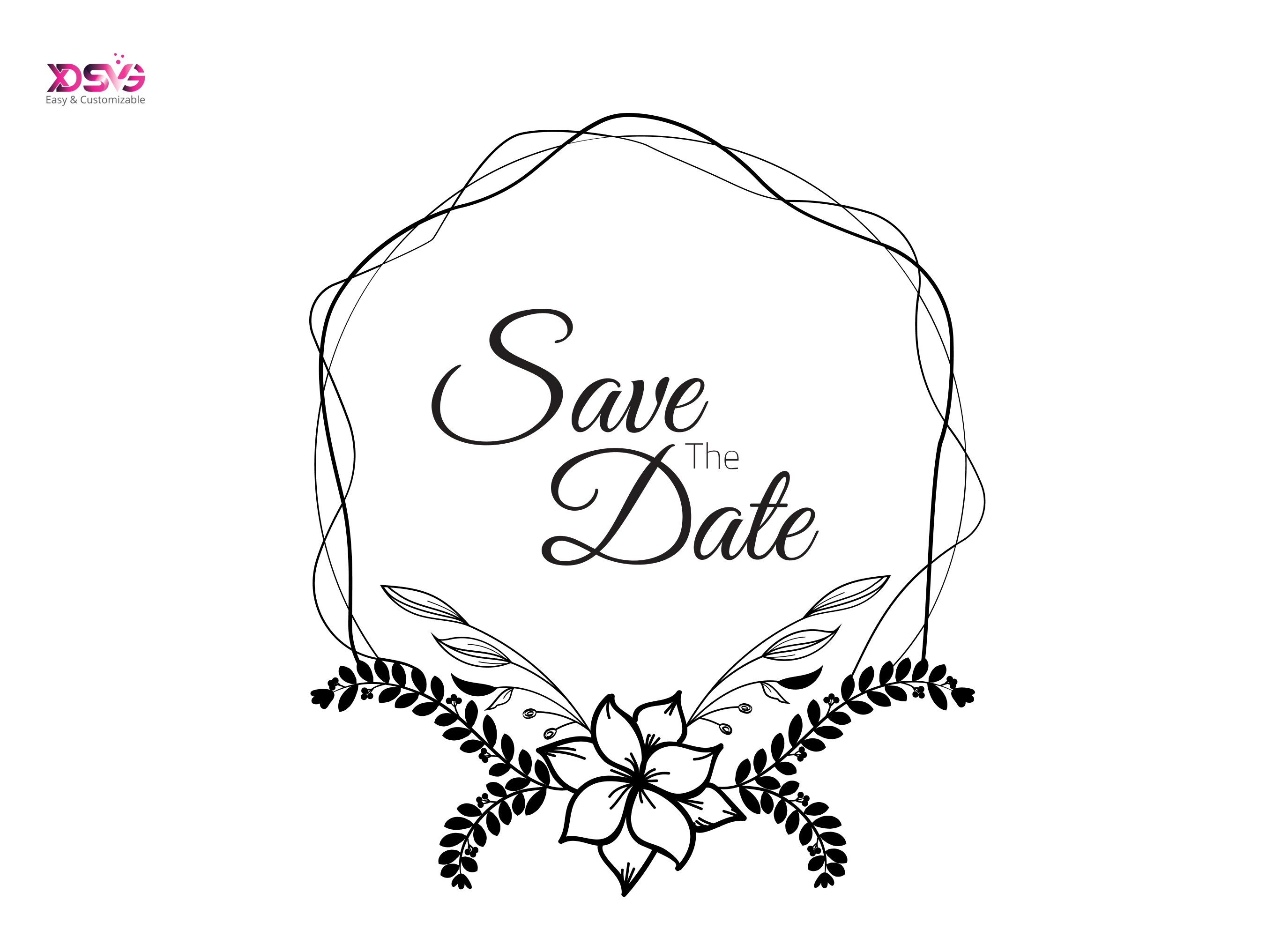 Wedding Floral Frame SVG Floral Frame SVG Bundle Silhouette - Etsy