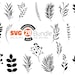 Botanical Leaves SVG Clipart, Botanical Branch Svg, Leaves Svg Bundle ...