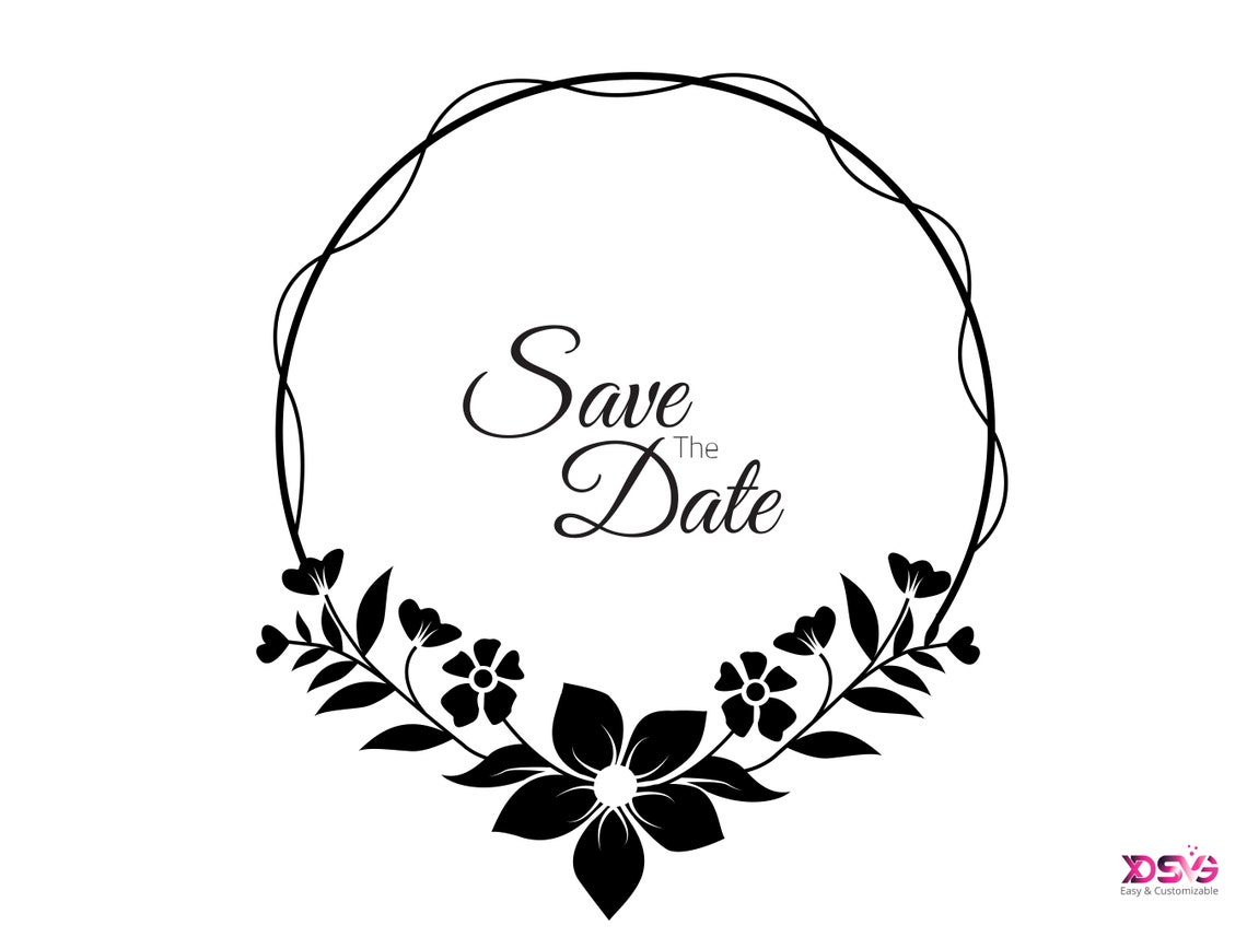 Wedding Floral Frame SVG Floral Frame SVG Bundle Silhouette - Etsy