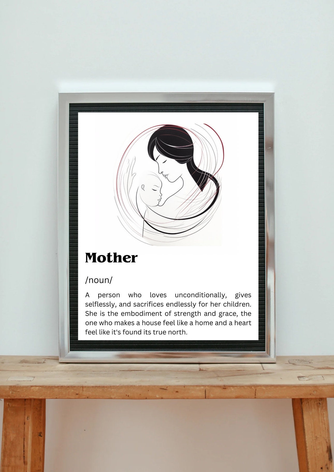 Mother Definition Print, Printable Art, Instant Download, Modern Art ...