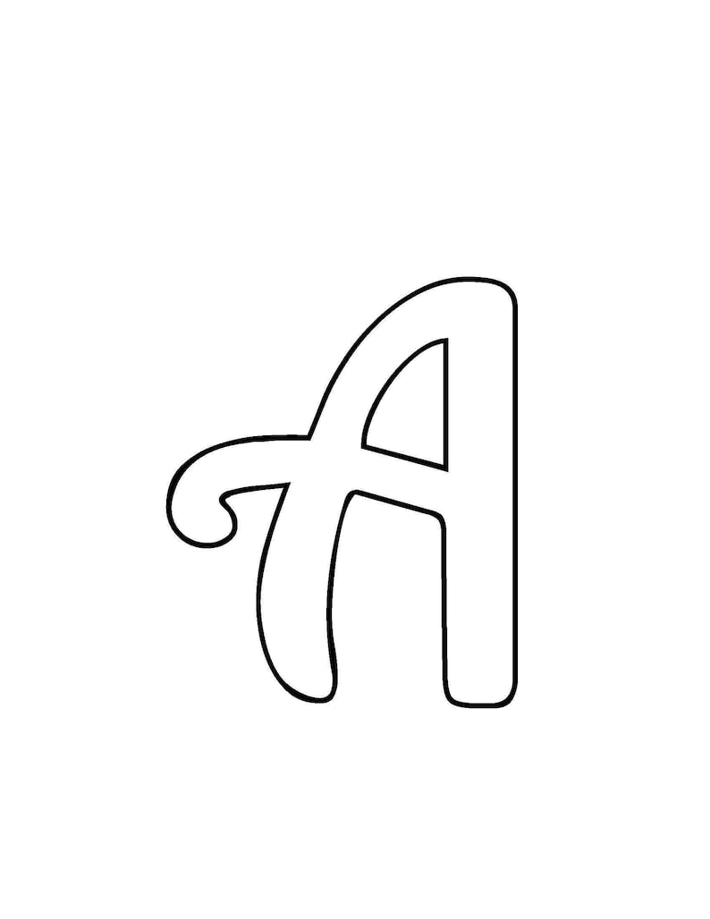 ABC Script Uppercase Letters PDF 27 Pages With Each Letter and One With ...