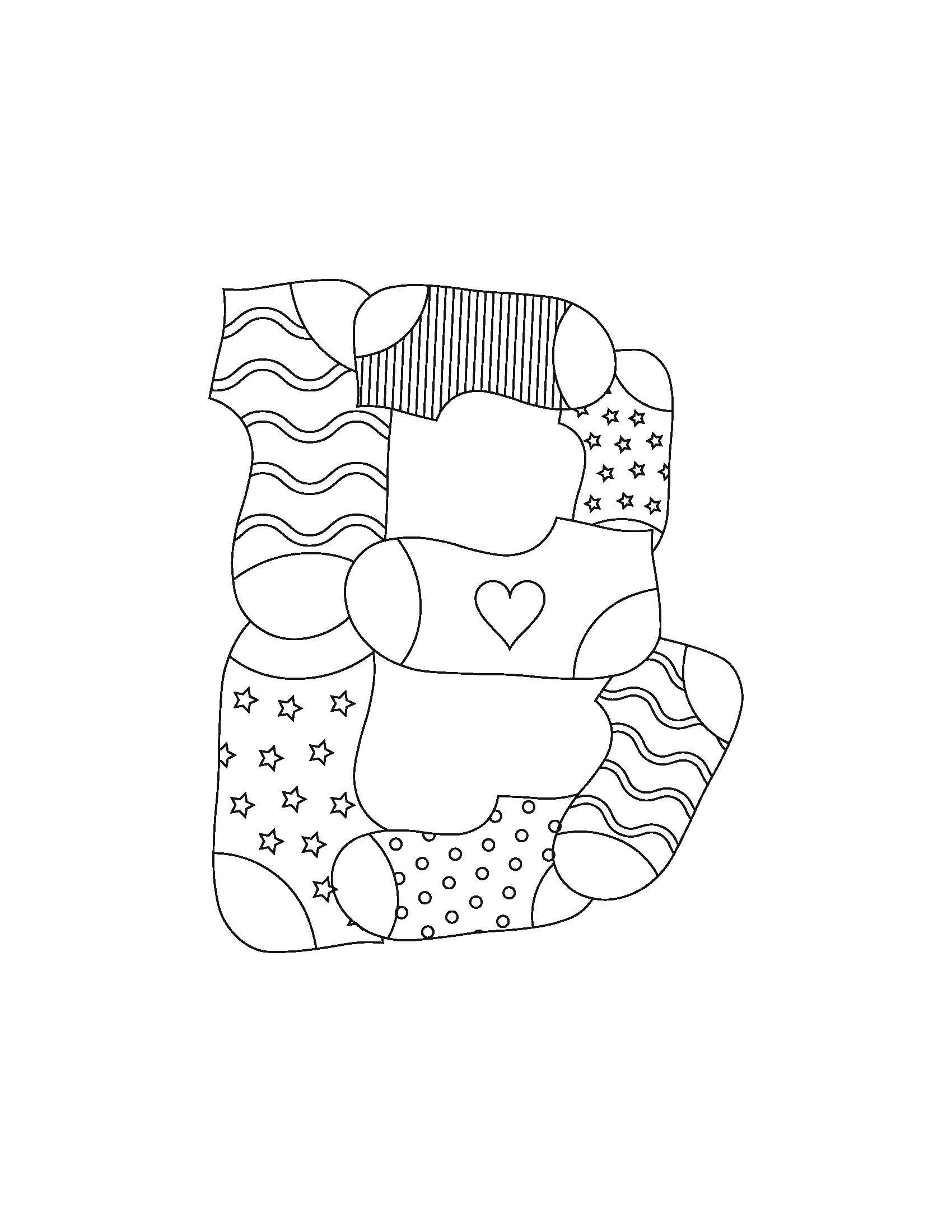 Sock Alphabet Letters PDF- 27 Pages With Each Letter and One With All ...