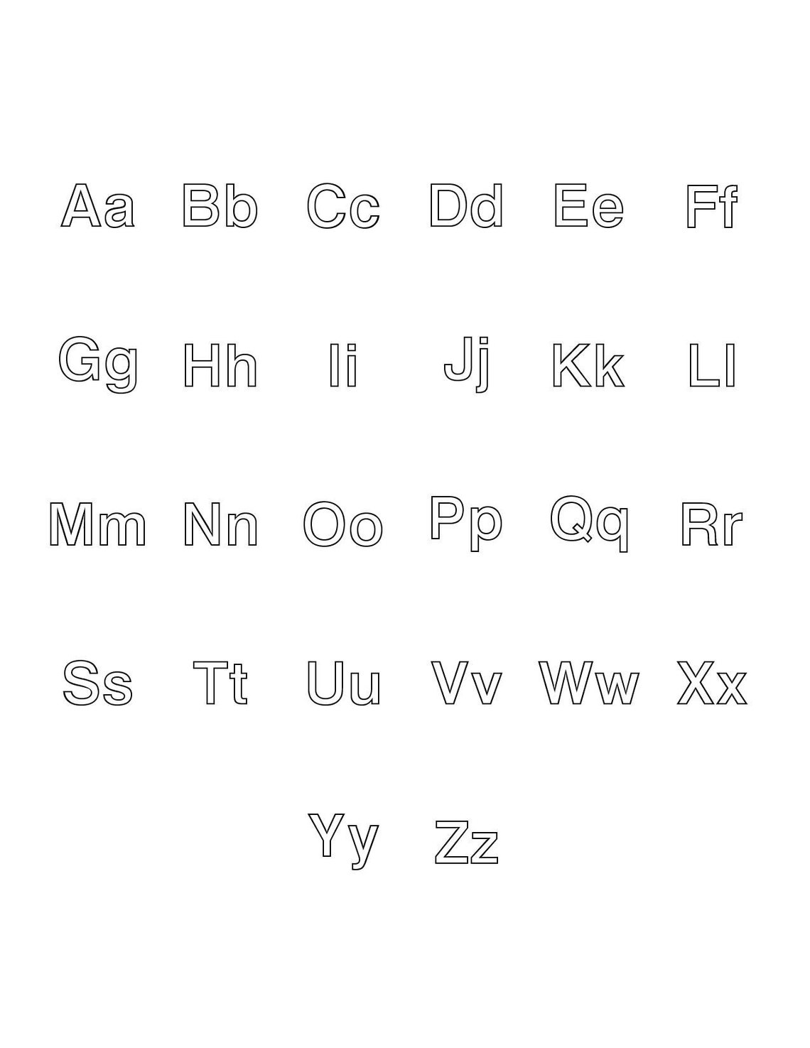 Abc/abc Uppercase and Lowercase Letters PDF 27 Pages With Each Letter ...