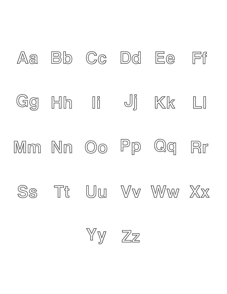 Abc/abc Uppercase and Lowercase Letters PDF 27 Pages With Each Letter ...