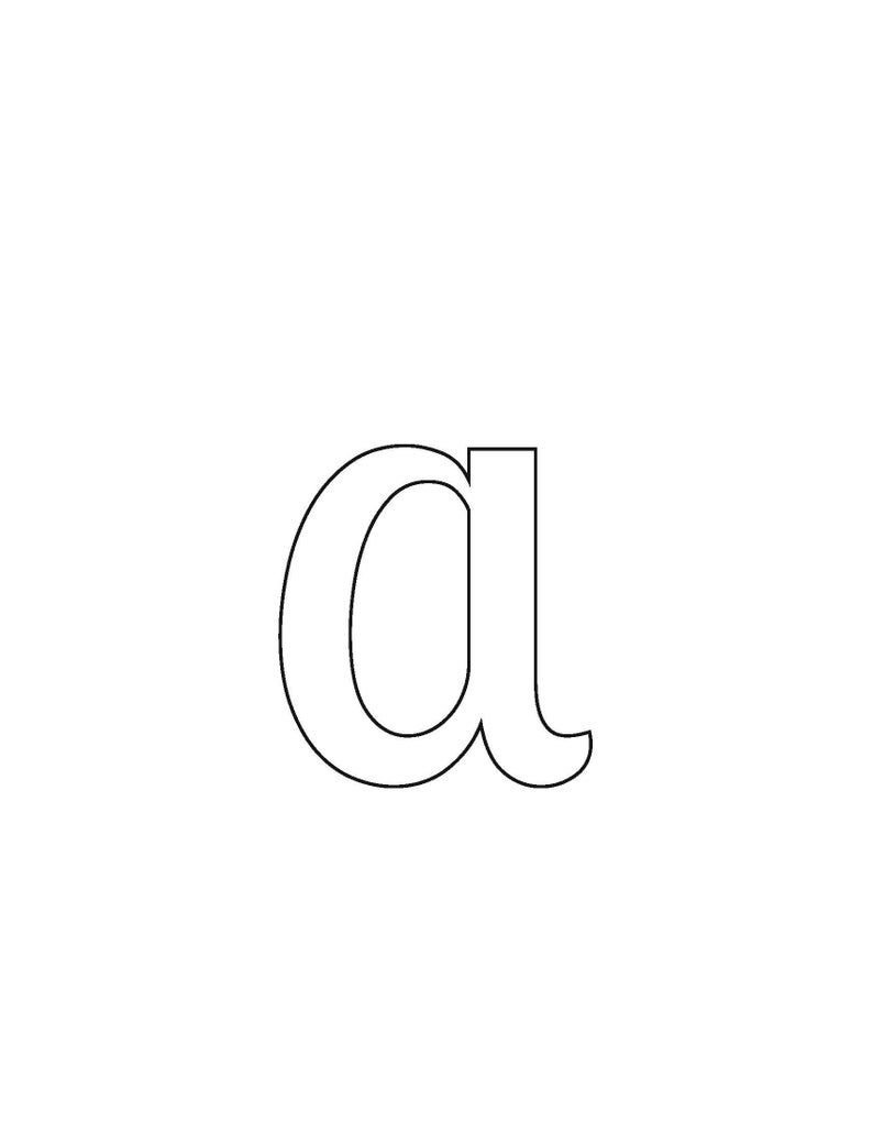 Abc Script Lowercase Letters PDF 27 Pages With Each Letter and One With ...