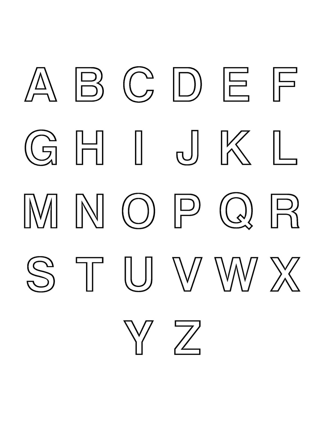 ABC Uppercase Letters PDF 27 Pages With Each Letter and One With All ...
