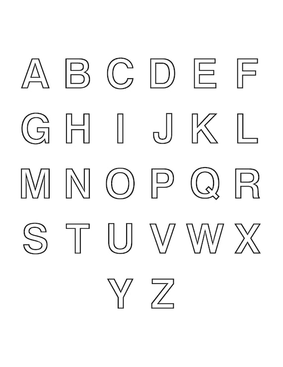 Letters Of The Alphabet With Pictures In Each Letter