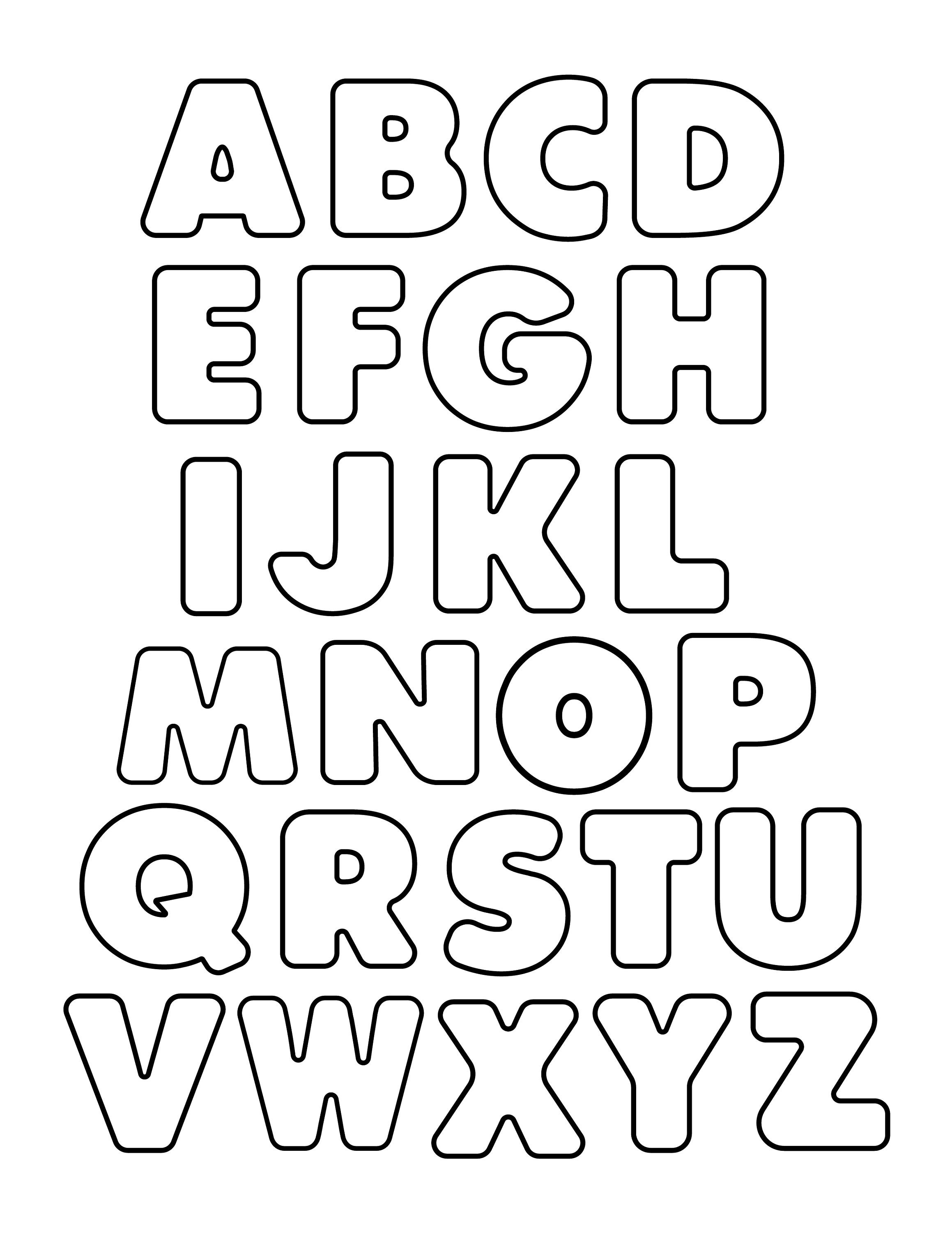 ABC Rounded Edges Uppercase Letters PDF 27 Pages With Each Letter and ...