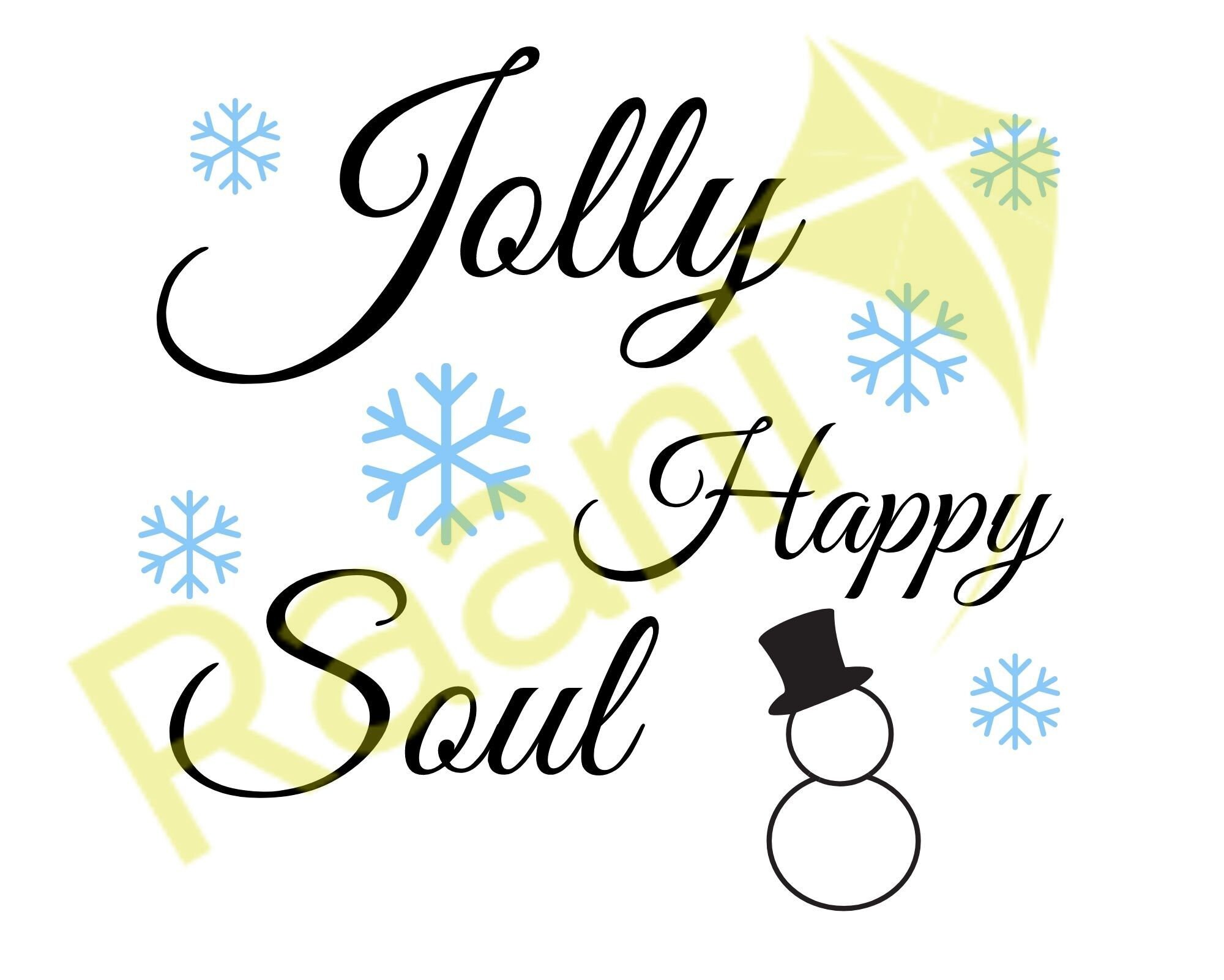Jolly Happy Soul Instant Download SVG JPEG and PNG File | Etsy