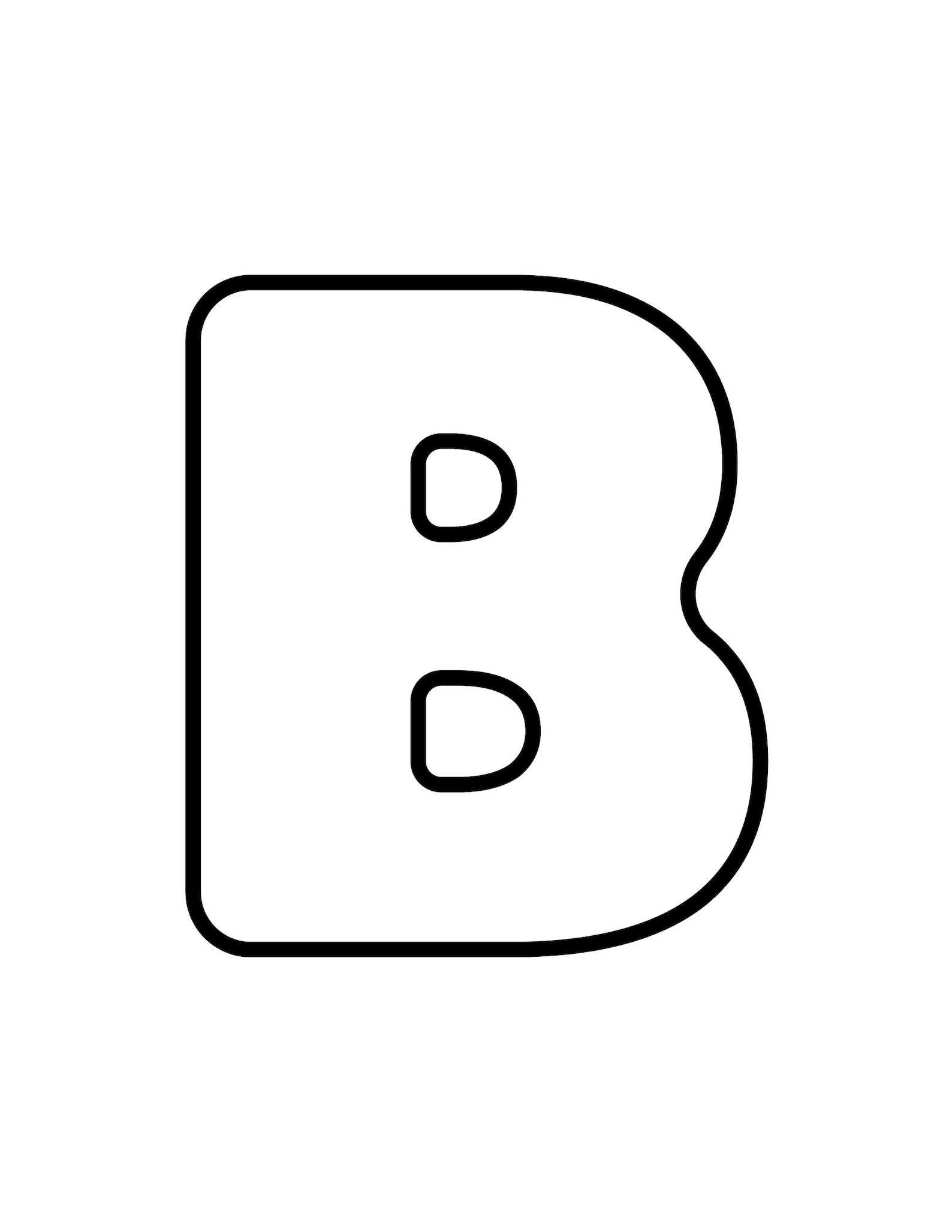 ABC Rounded Edges Uppercase Letters PDF 27 Pages With Each Letter and ...