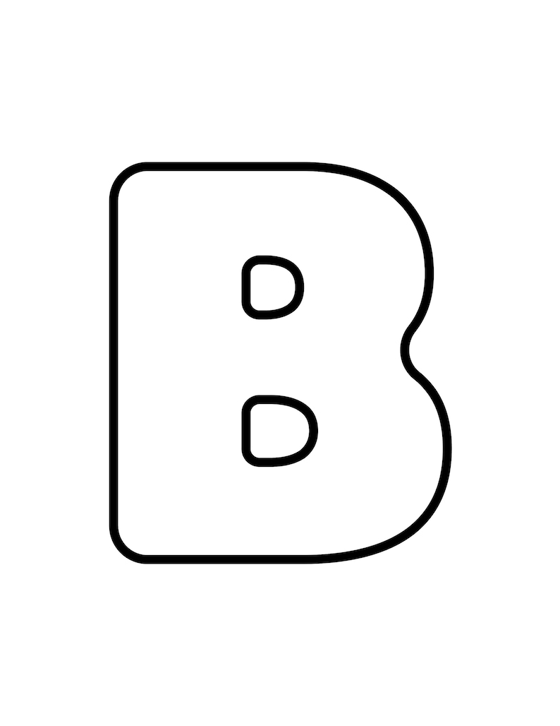 ABC Rounded Edges Uppercase Letters PDF 27 Pages With Each Letter and ...