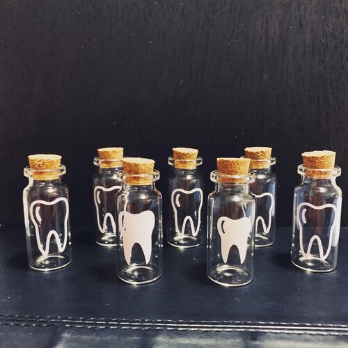 Tooth Fairy Jars / Miniature / Mini / First Tooth Keepsake / - Etsy