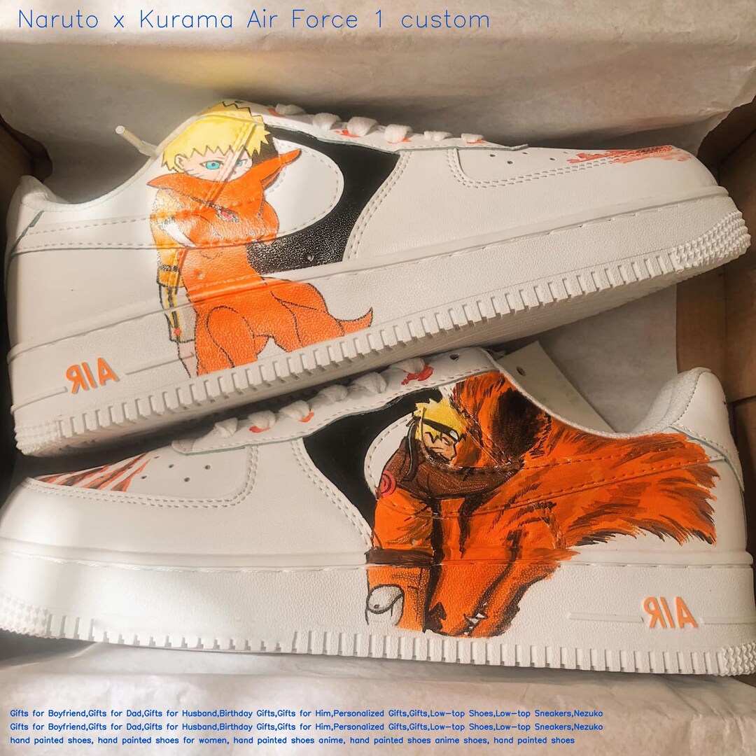 Naruto X Kurama Air Force 1 Custom Custom Air Force 1,limited Edition ...