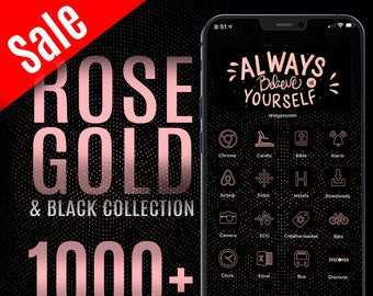 Rose Gold Icons | Etsy