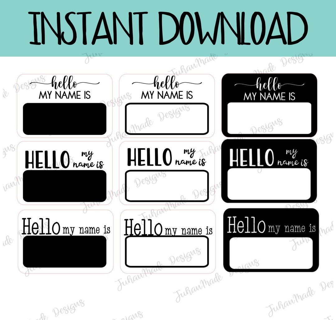 Newborn Nametag Cut File Bundle - Etsy