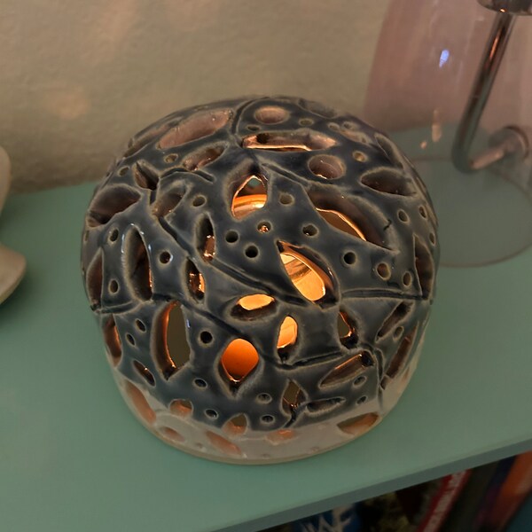 Ceramic Luminary - Etsy