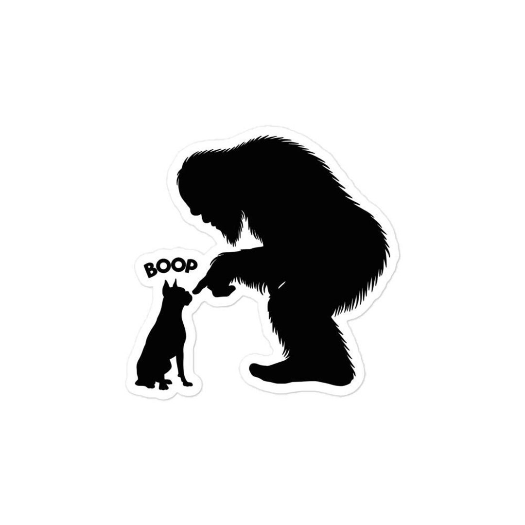 Bigfoot Sasquatch Boxer Boop, Boxer Dog, Sasquatch, Bigfoot, Dog Mom ...
