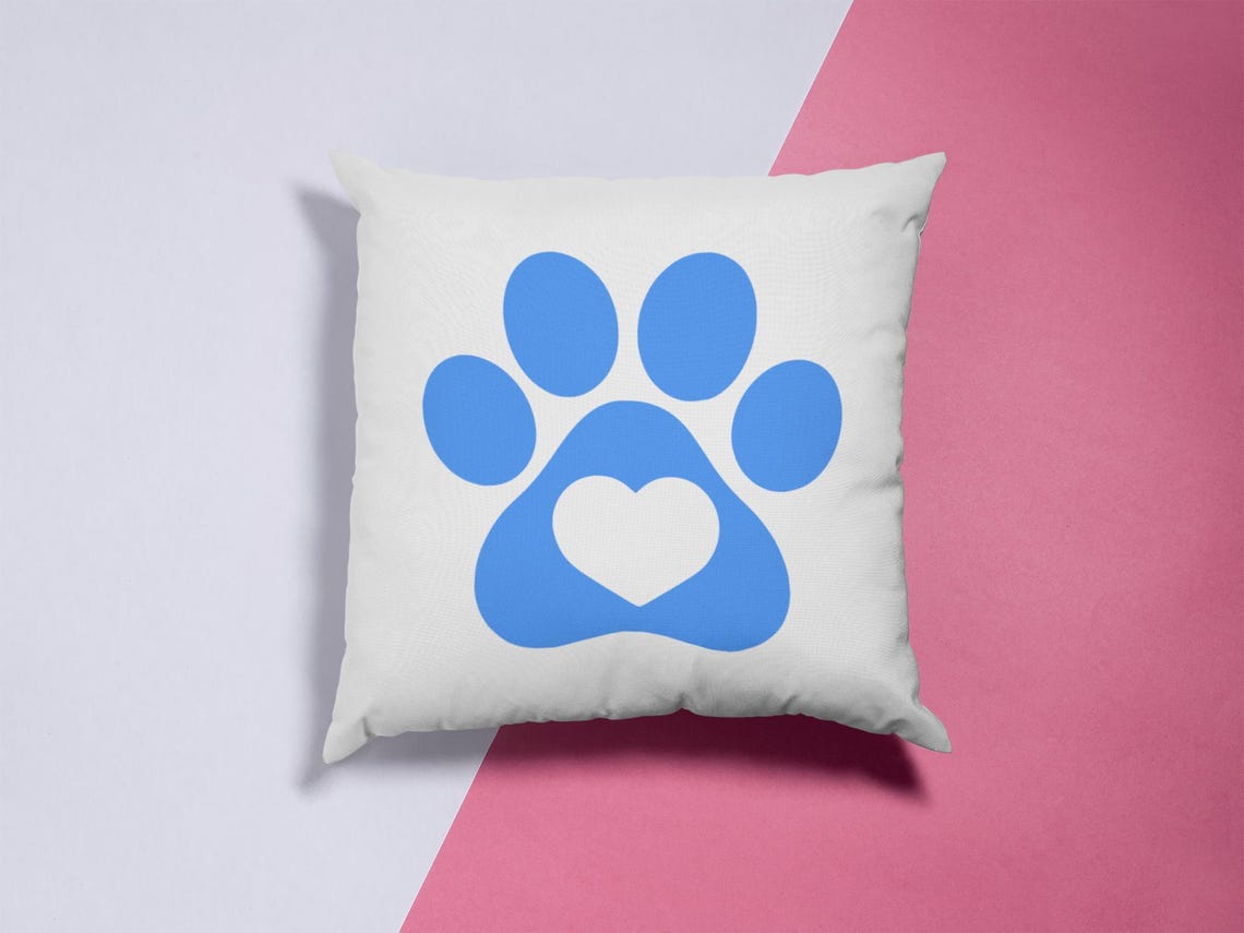 Blue Paw Heart Png, Paw Png, Png Paw, Dog Paw Png, Instant Download ...