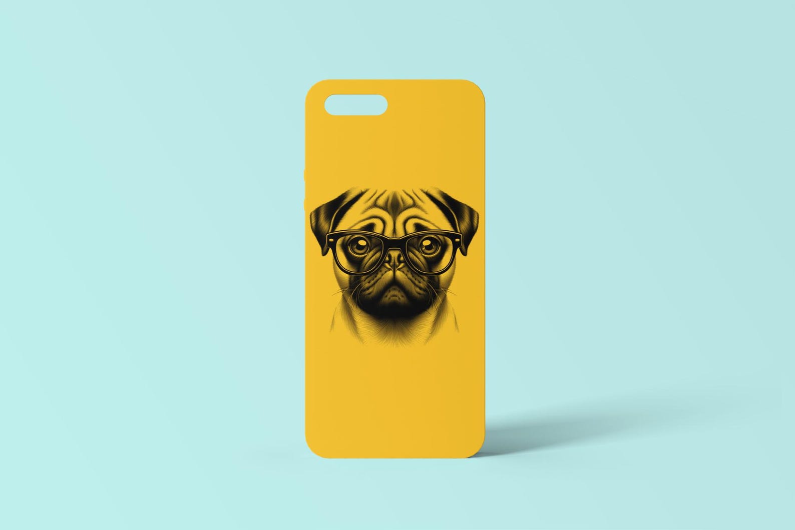 Pug Wearing Glasses Png, Pug Png, Pug Digital Download, Transparent Png ...