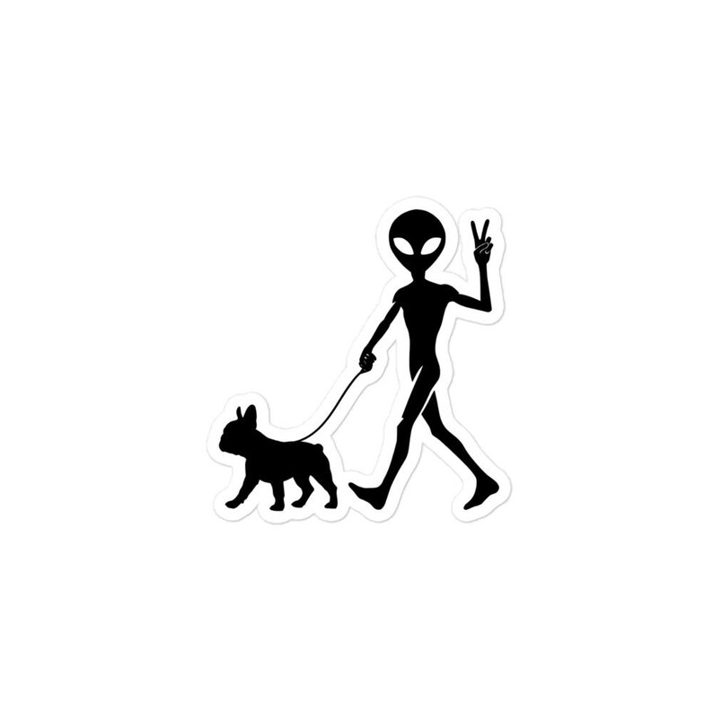 Alien Sticker, Cute Alien Sticker, Funny Alien Sticker, Alien Walking ...