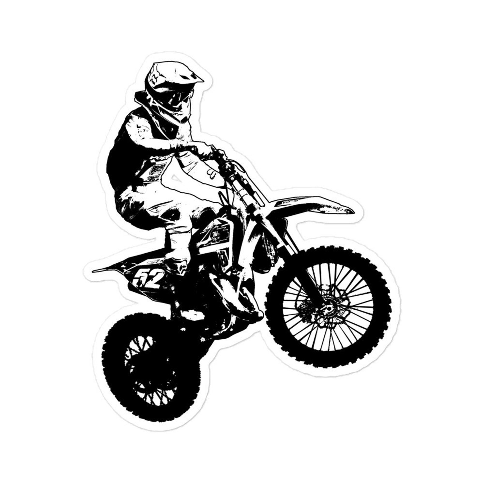 Dirtbike Sticker Dirt Bike Dirt Bike Sticker Motocross - Etsy