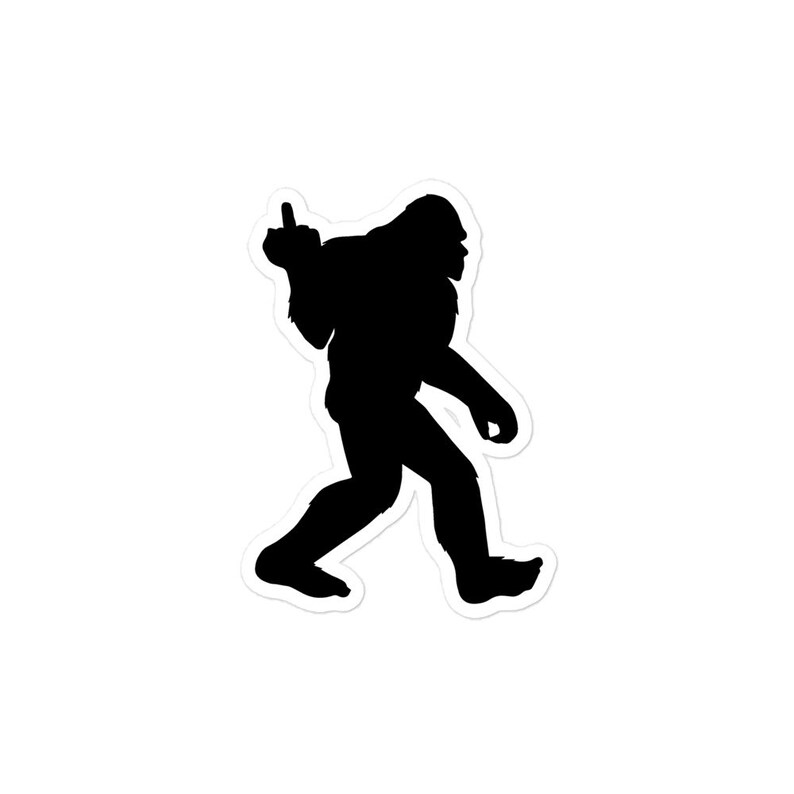 Bigfoot Middle Finger, Sasquatch Middle Finger, Funny Bigfoot, Funny ...